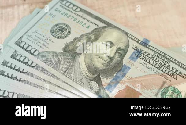 Scene one hundred dollar bills Stock Videos & Footage - HD and 4K Video ...