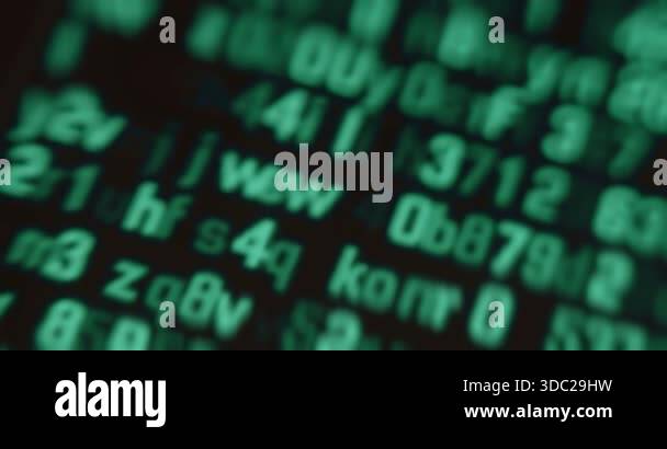 Lines of computer code on black background, blurred view Stock Video ...