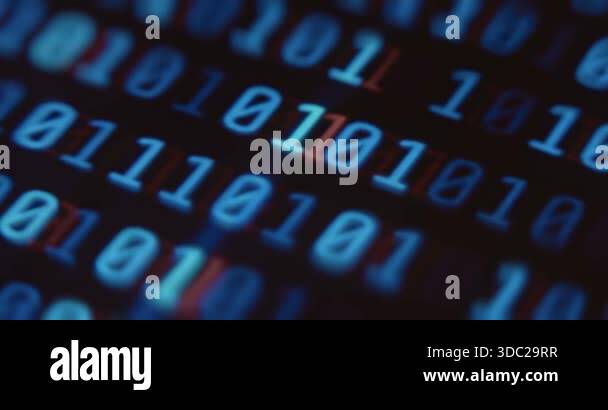 Binary code running, zeroes and ones Stock Video Footage - Alamy