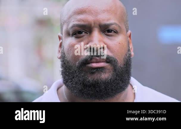 Hairless black male beard looking Stock Videos & Footage - HD and 4K ...