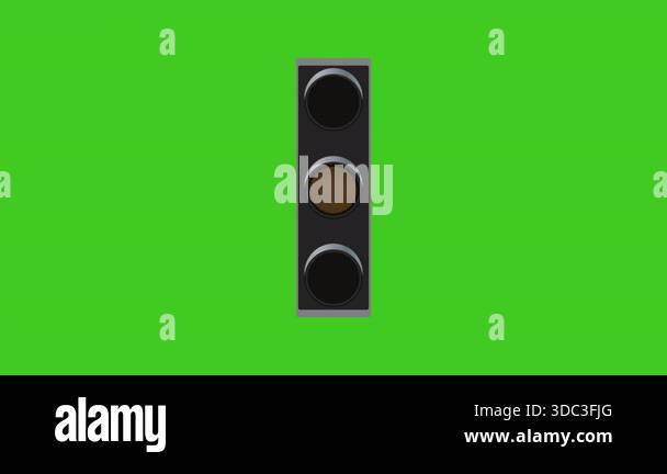 Animated traffic signal lights loop video Stock Video Footage - Alamy