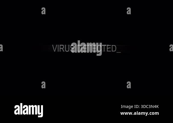 virus word in black color with dark background, 3 d rendering Stock ...
