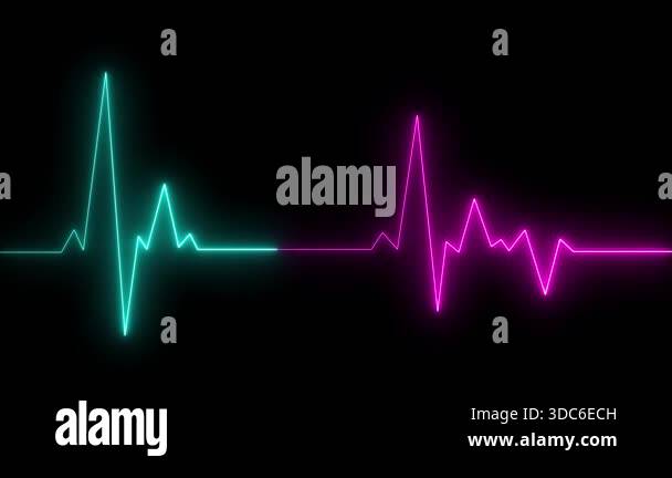 Electrocardiogram with a heart rate monitor that has a stunning blue ...