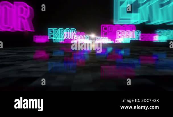 Error warning alert symbol abstract cyber concept. Digital technology ...