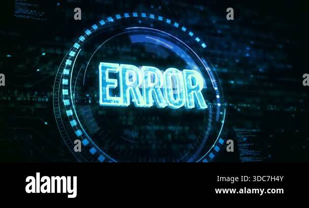 Error warning alert symbol digital concept. Cyber technology and ...