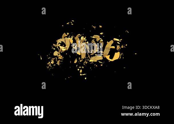 2026 - Text animation with alpha channel Stock Video Footage - Alamy