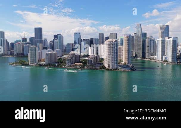Cityscape of Miami downtown. Florida modern skyscraper in downtown ...