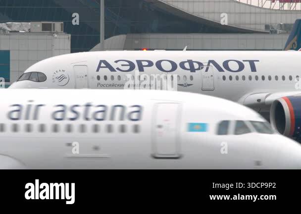 ALMATY, KAZAKHSTAN - JUNE 26, 2025: Aeroflot Airbus A350, RA-73153 at ...