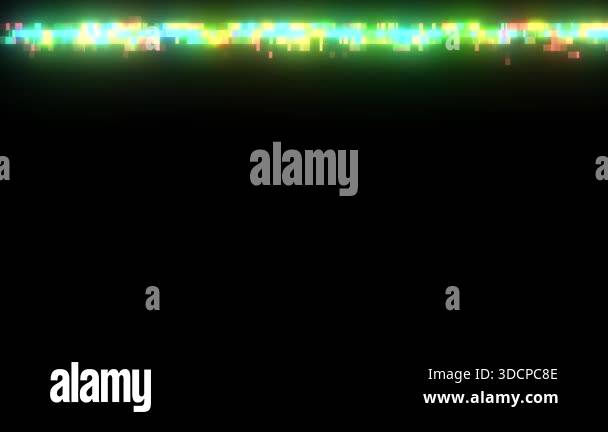 Vertical Glitch Glowing pixel line scan transition. High quality 4k ...