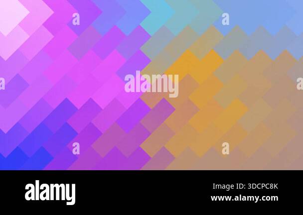 Vibrant Abstract Pixel Mosaic Background. High quality 4k footage Stock ...