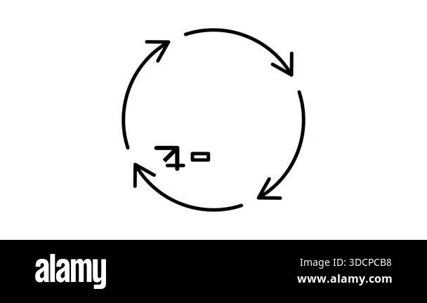 Statistics improvement line animation. Efficiency growth animated icon ...