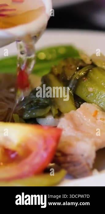 delicious Asian noodles. appetizing bowl of Asian noodles. This ...