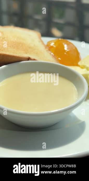 condensed milk toast style French toast with deep-fried slices of bread ...