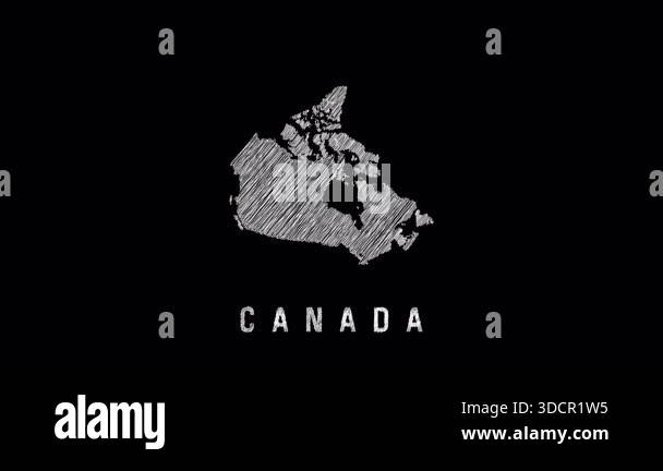 Pencil scribbling dynamically revealing detailed silhouette outline of ...