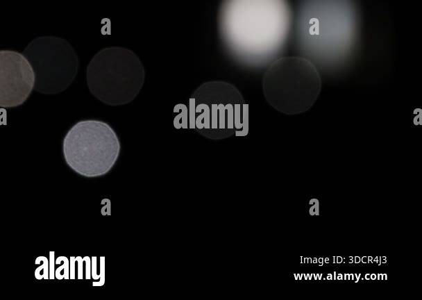 Bokeh lights abstract dark background texture overlay Stock Video ...