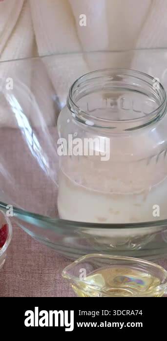 process of making homemade cruffins. Rolling yeast dough, adding butter ...