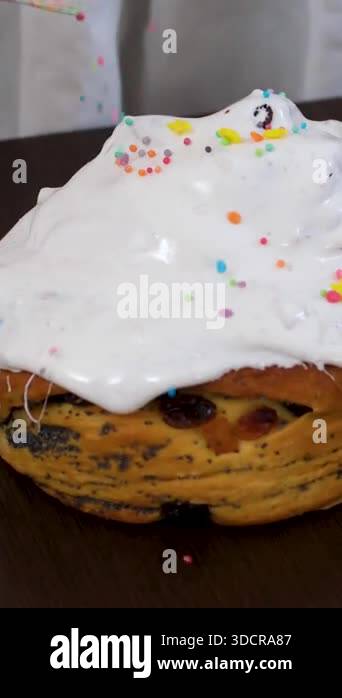 process of making homemade cruffins. Rolling yeast dough, adding butter ...
