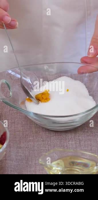 process of making homemade cruffins. Rolling yeast dough, adding butter ...
