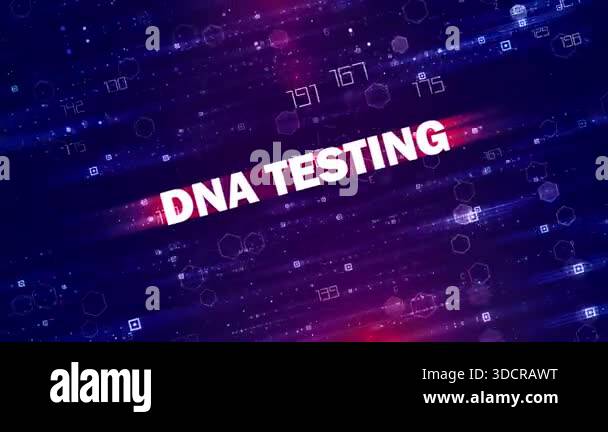 DNA Testing tech background Stock Video Footage - Alamy