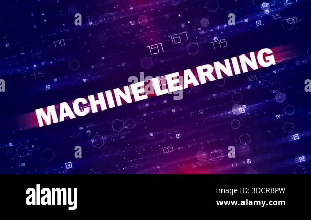 Machine Learning tech background Stock Video Footage - Alamy