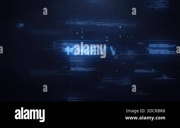 make money with ai Word on Dynamic Technology Background Stock Video ...