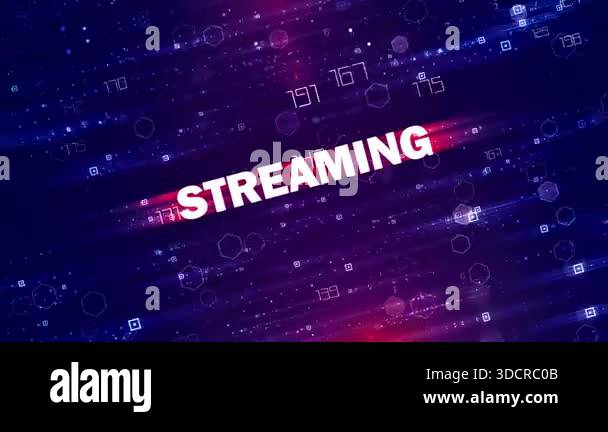 Streaming tech background New Style Stock Video Footage - Alamy