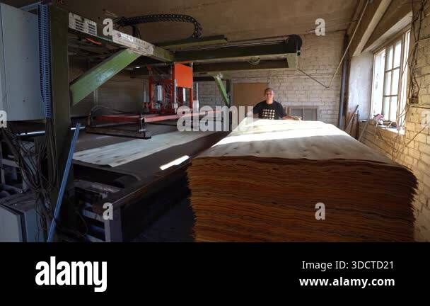 Valmiera, Latvia - October 01, 2025: Industrial worker uses cutting ...