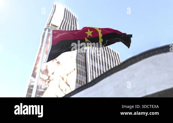 Angola Flag Loop 4K Stock Video Footage - Alamy