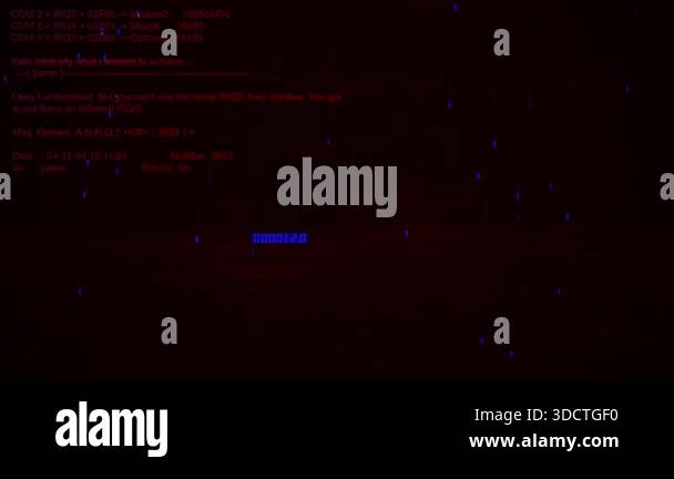 Glitch Warning and error on hacking background screen Stock Video ...