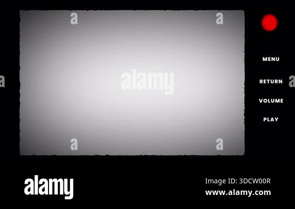 Vintage VHS - style video player Interface animation, frame overlay 4k ...