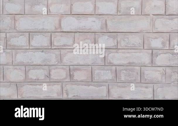 Pale white rustic brick wall texture background with vintage weathered ...
