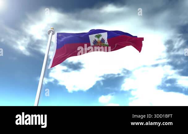 Haiti Flag Loop 4K Stock Video Footage - Alamy