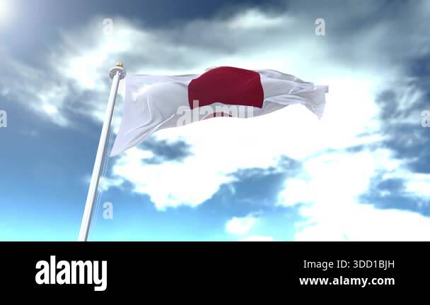 Japan Flag Loop 4K Stock Video Footage - Alamy