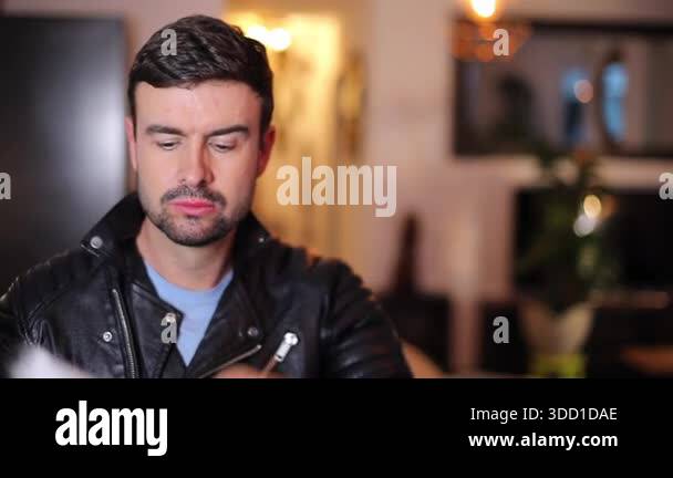 Spooky man wearing a creepy rabbit mask Stock Video Footage - Alamy