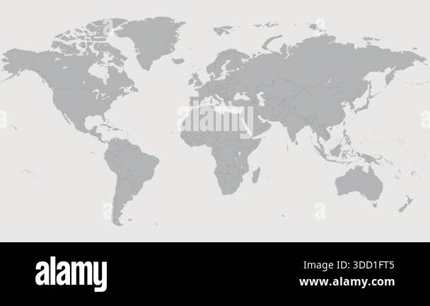 Cyprus on the World Map. 4K animation Stock Video Footage - Alamy