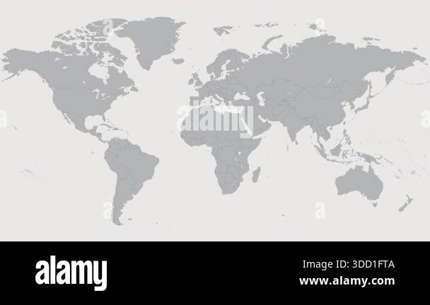 Cuba on the World Map. 4K animation Stock Video Footage - Alamy