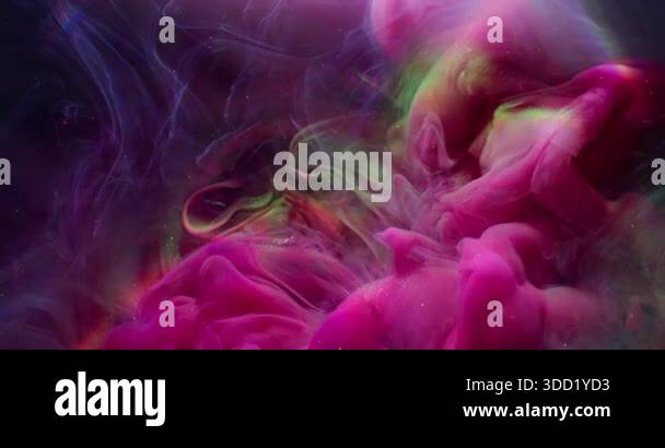 Smoke texture. Fog paint. Defocused pink purple yellow color rainbow ...