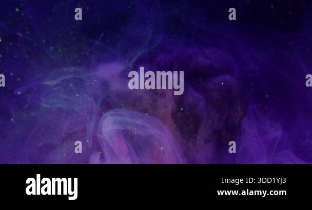 Glitter splash. Acrylic ink liquid. Blur pink blue neon color swirling ...