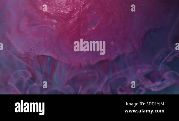 Paint leak. Blur sparkling flow. Colorful acrylic blob swirl mix on art ...