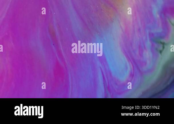 Blur paint mix. Shiny fluid. Defocused golden blue purple color ...