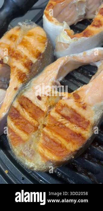 salmon, grilled red fish, seafood, cuisine, grill, cooking, delicacy ...
