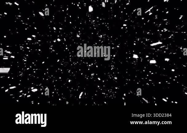 Falling Snowflakes with Alpha Channel Effect Low angle Stock Video ...