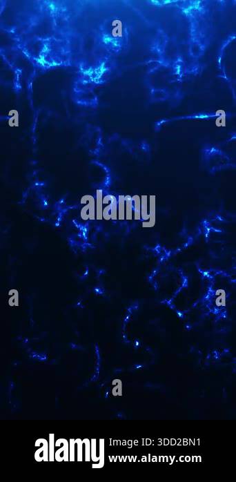 Abstract liquid plasma energy flow with glowing particles and smooth ...