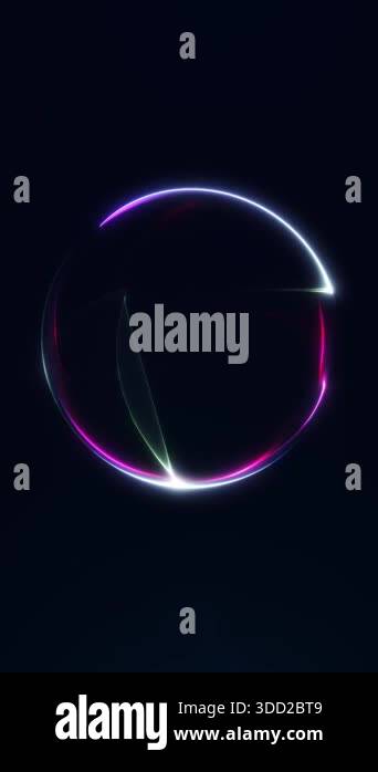 Futuristic red and blue glowing orb with smooth intro motion. Abstract ...