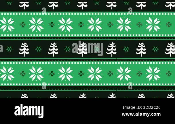 Christmas Animation. Christmas Striped Pattern with Christmas Sweater ...