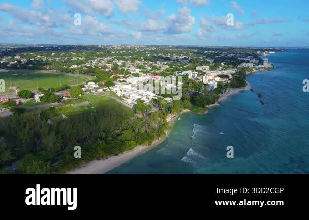 Savannah Beach Club and Sugar Bay Barbados aerial view at South Coast ...