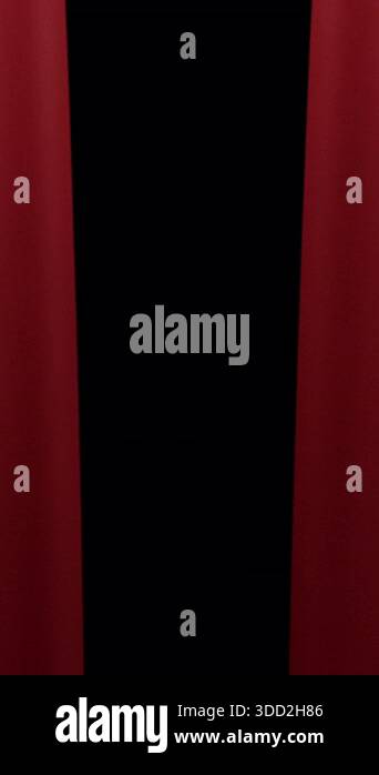 red theater curtain opens on alpha background. High quality 4k footage ...