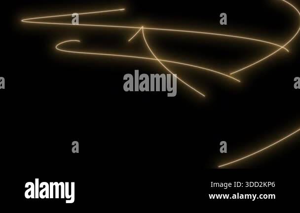 abstract background with glowing lines and waves Stock Video Footage ...