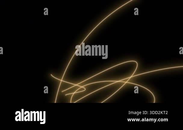 abstract background with neon lines and waves Stock Video Footage - Alamy