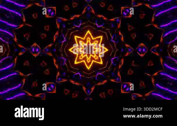 kaleidoscope background. beautiful mandala illustration Stock Video ...